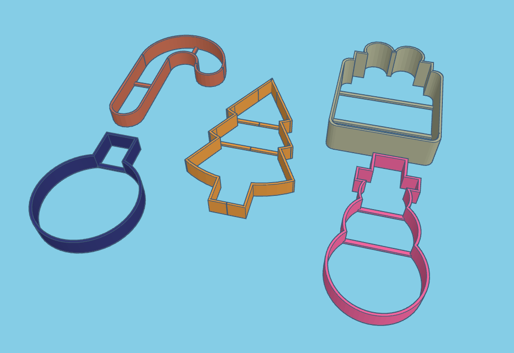 Festive Cookie Cutter Set by Graybub | Download free STL model ...