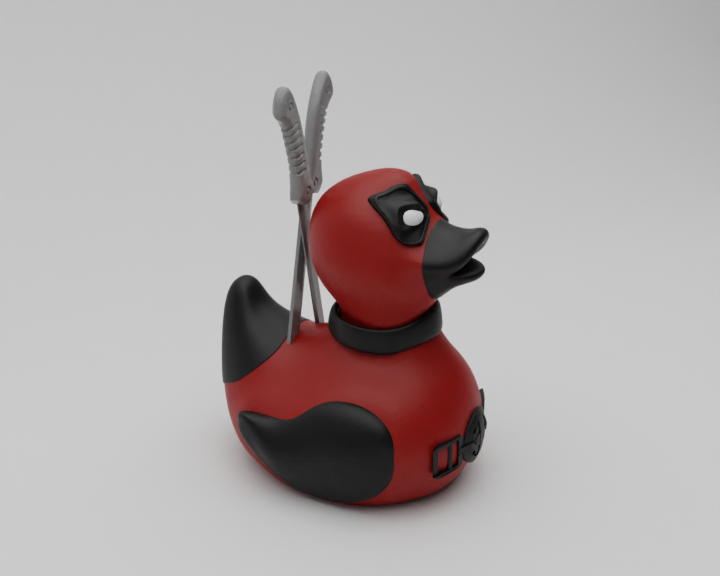 Deadpool rubber duck swords in butt por haitham mohamed | Descargar modelo STL gratuito ...