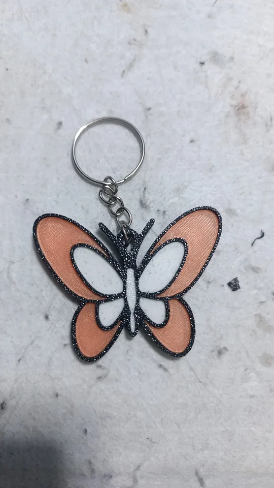 Butterfly Keychain by Phoeni | Download free STL model | Printables.com