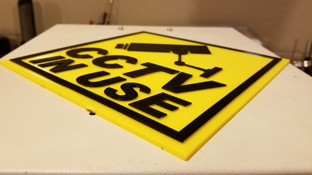 CCTV Signage by Becker Thorne | Download free STL model | Printables.com