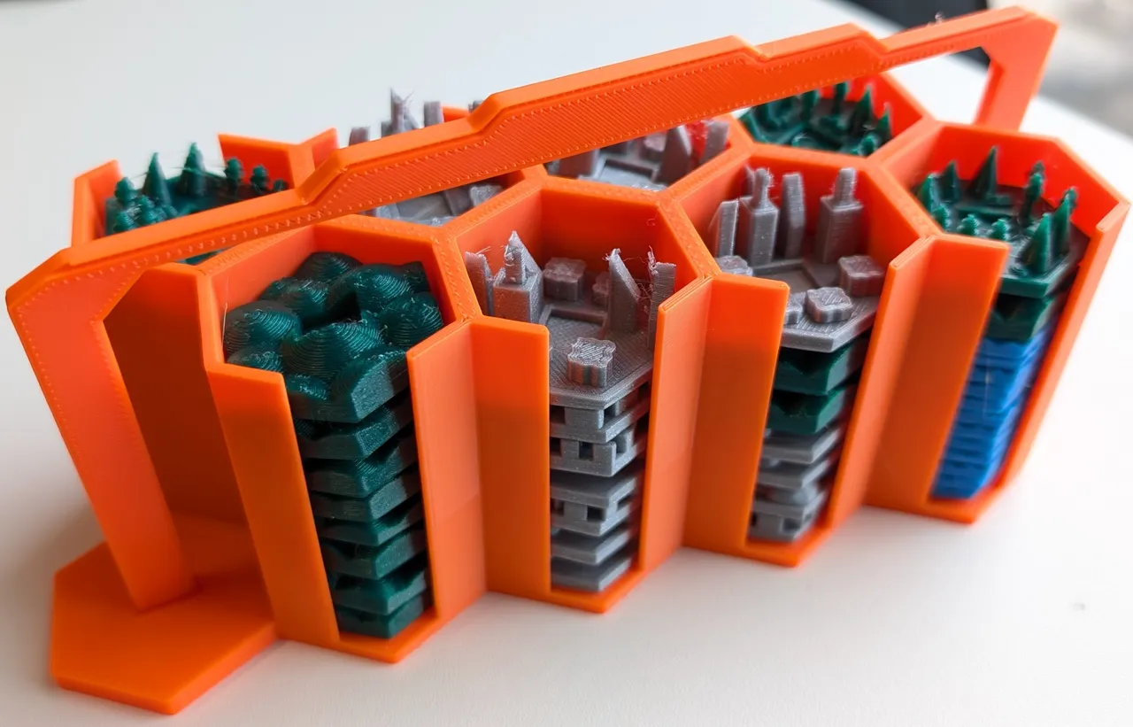 Terraforming Mars 3D tiles with storage box by elijahk33 | Download ...