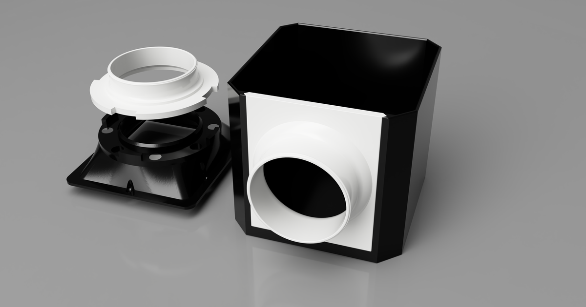 Air Purifier Box/Ventilation hose attachemnt by Venna Design | Download ...