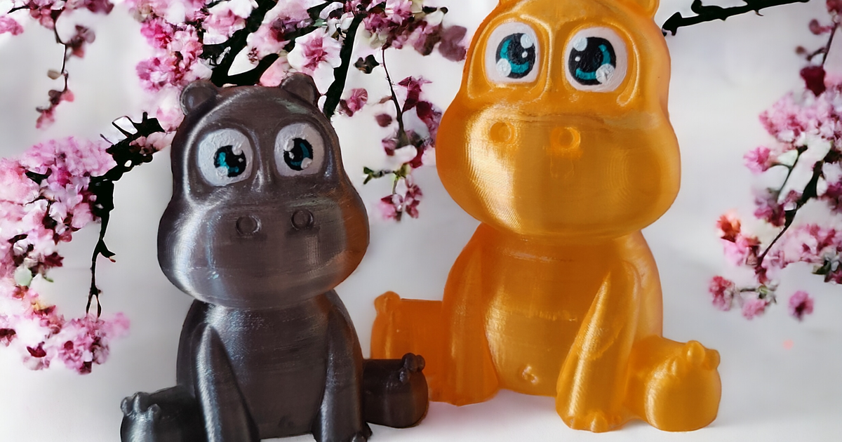 Translucent Baby Hippo ( No Support ) por 3DJPDESIGNS | Descargar ...