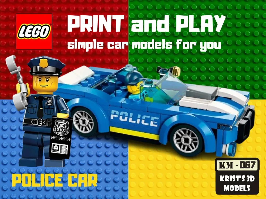 LEGO Police car by Mgr. Pavel Krist | Download free STL model ...