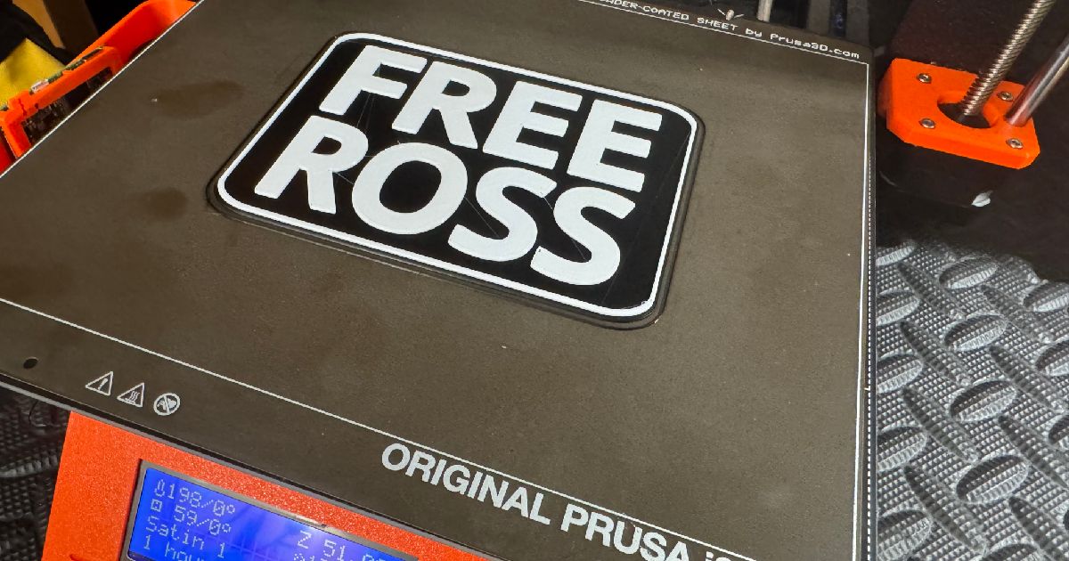 Free Ross Sign by W5AUG | Download free STL model | Printables.com