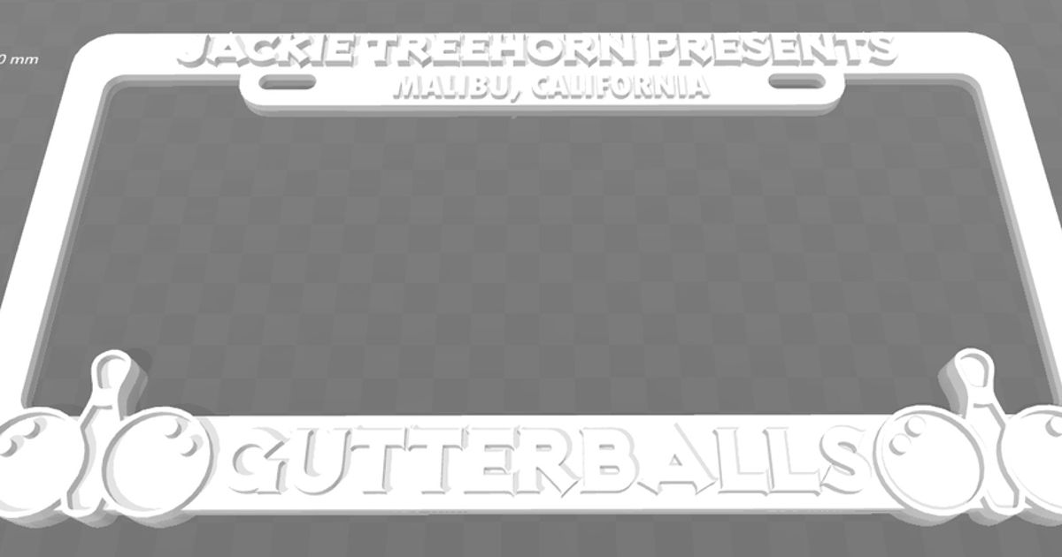 Jackie Treehorn Presents - Gutterballs, License Plate Frame, The Big ...