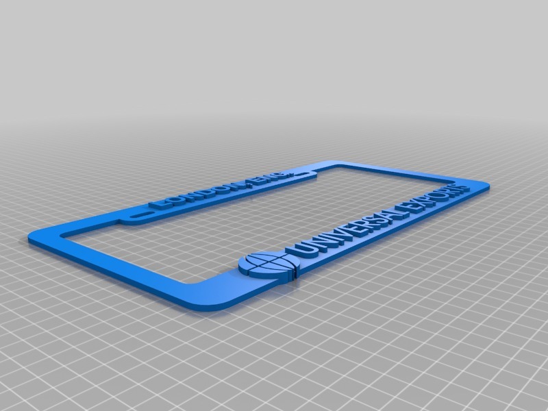 Universal Exports - London, Eng., License Plate Frame, James Bond by ...
