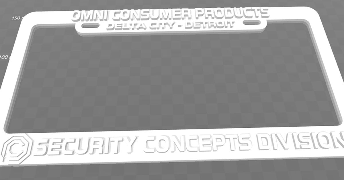 OCP - Omni Consumer Products, License Plate Frame, Robocop by Becker ...