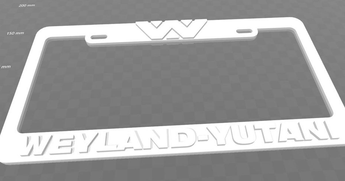 Weyland-Yutani, Aliens, License Plate Frame by Becker Thorne | Download ...