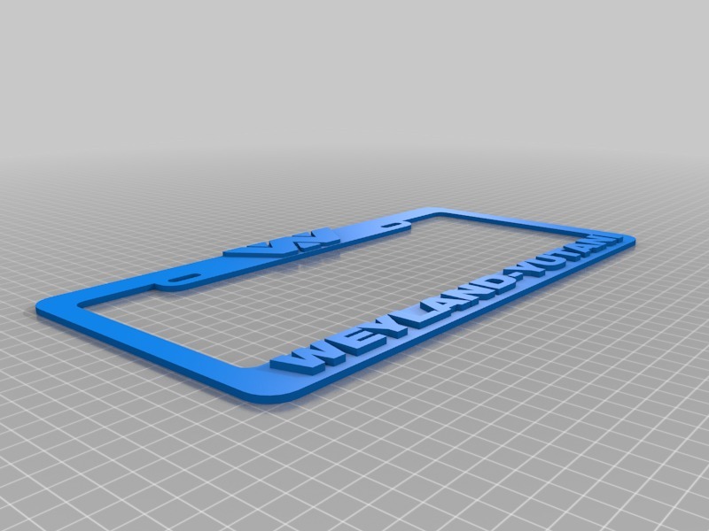 Weyland-Yutani, Aliens, License Plate Frame by Becker Thorne | Download ...