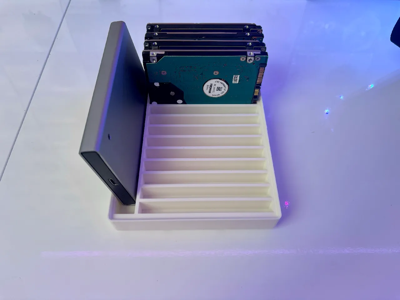 Gridfinity 2.5 inch HDD/SSD Holder for 13 Drives by nendocollector ...