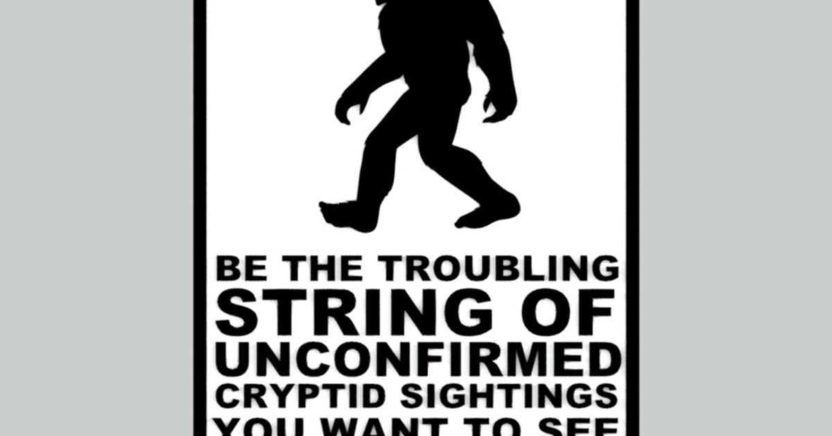 Bigfoot Cryptid Sign by Becker Thorne | Download free STL model ...