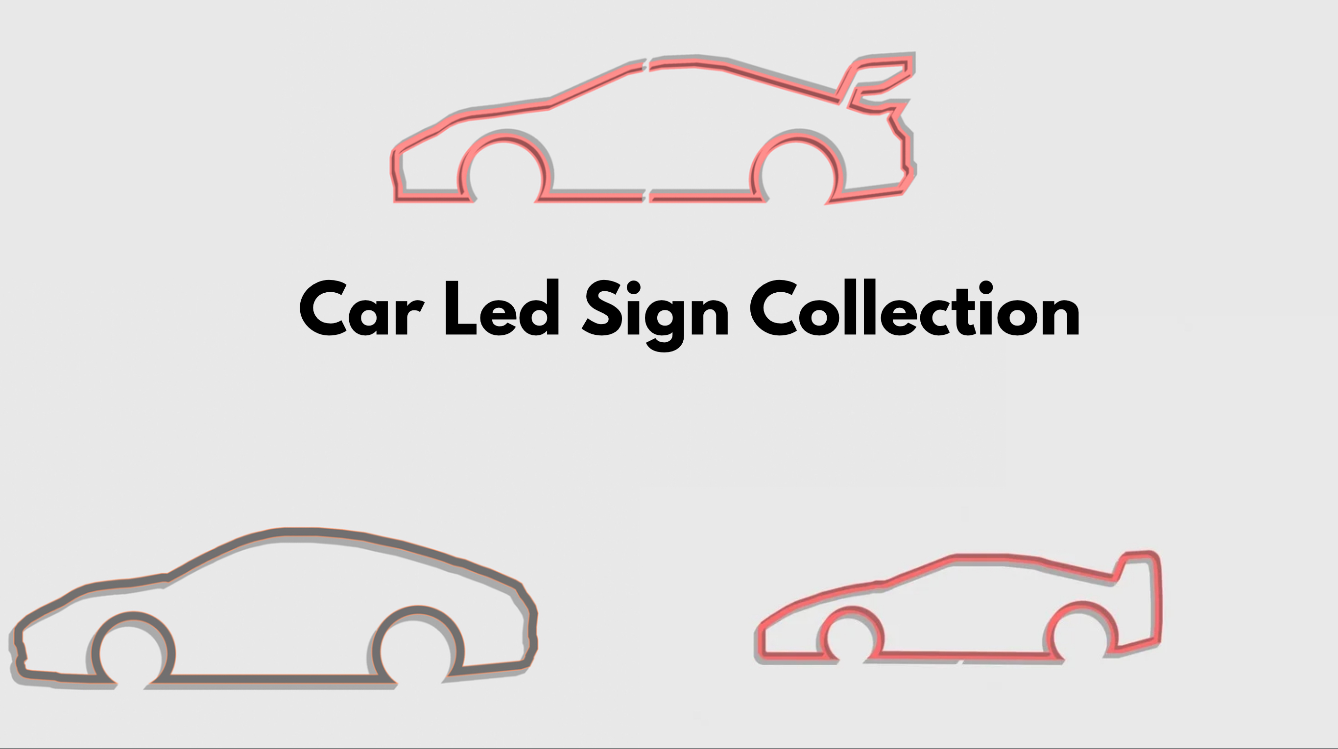 Car led sign collection by ModelMakerPro | Download free STL model ...