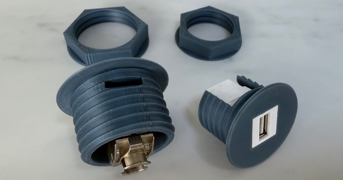 Hole-Mount Keystone Module Holder by tomasf | Download free STL model ...