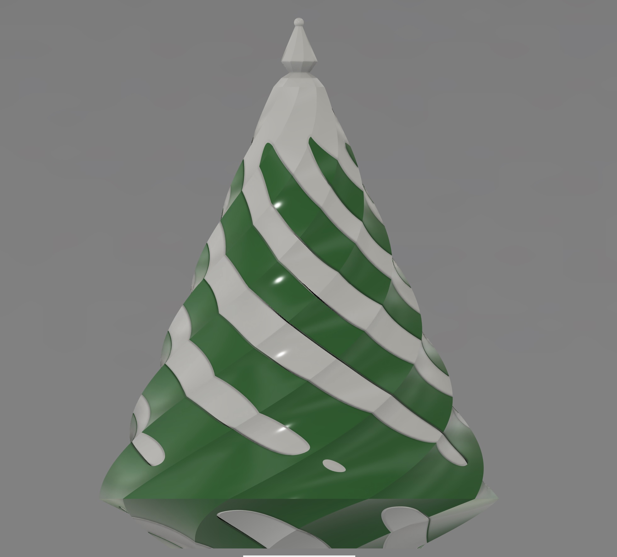 Christmas Tree vortex illusion v1.4 - single extruder / color by toni ...