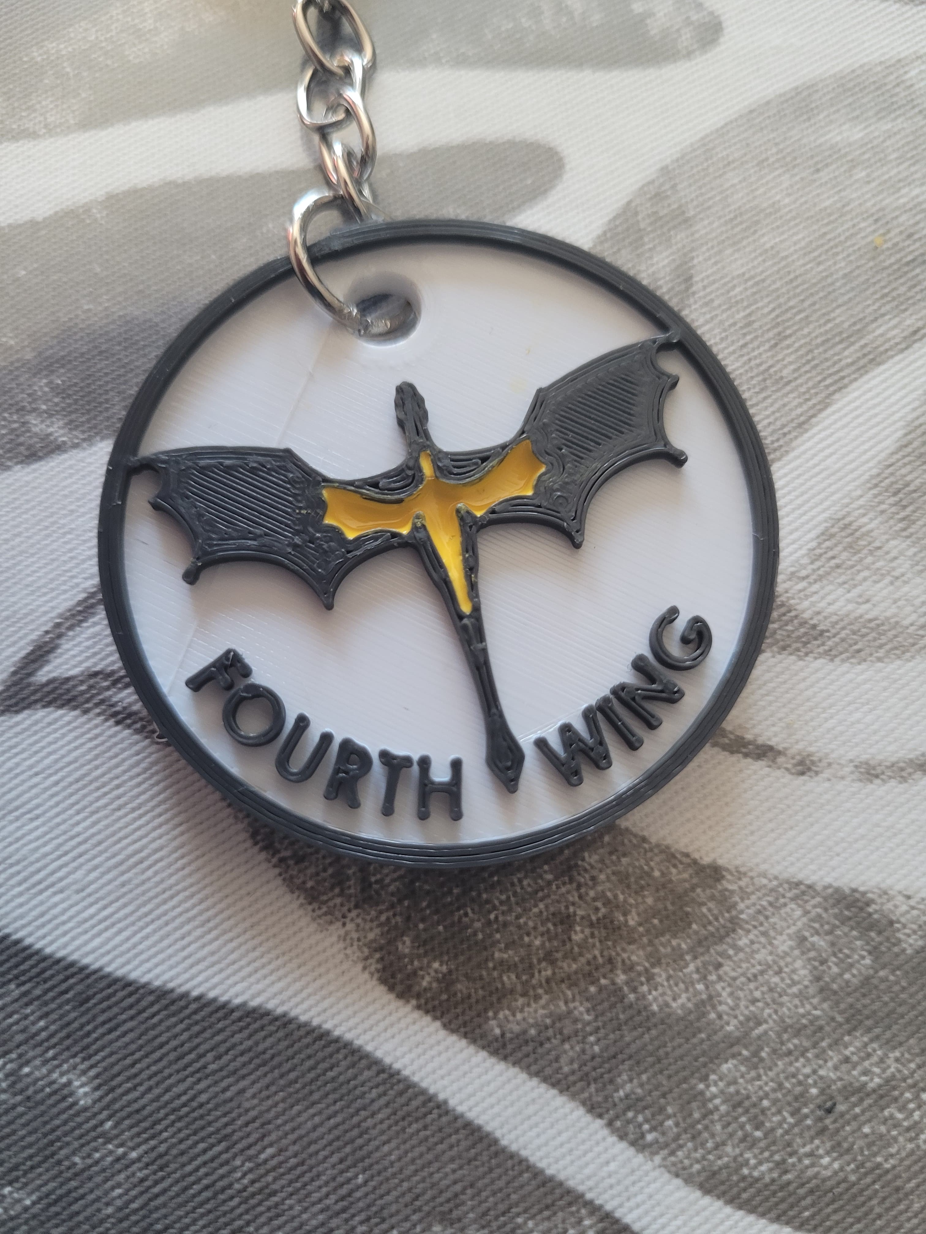 Fourth Wing Keychain by Petronel Schoeman | Download free STL model ...