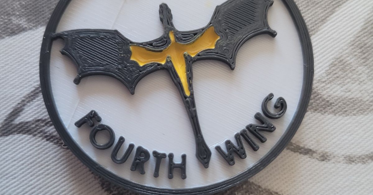 Fourth Wing Keychain by Petronel Schoeman | Download free STL model ...