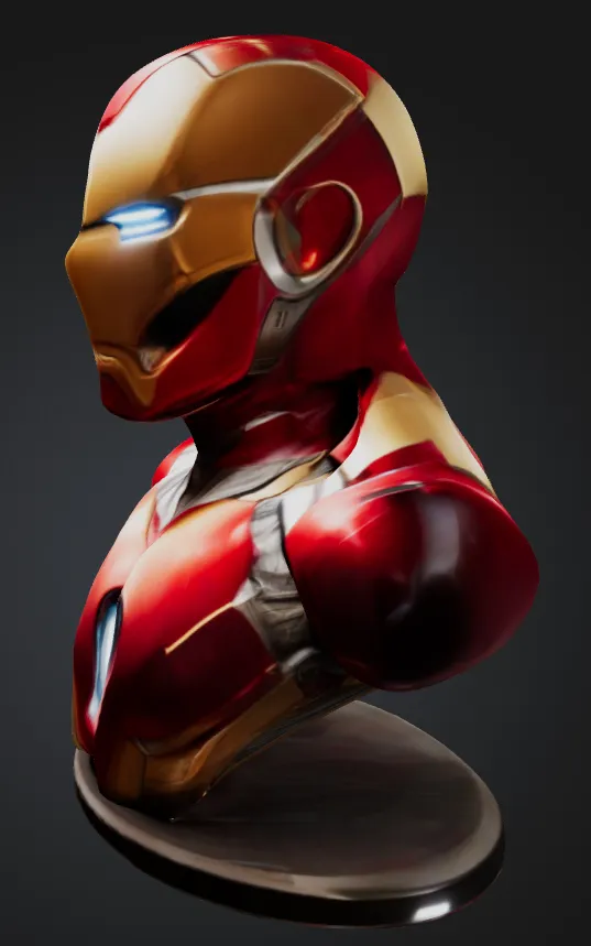 Iron man bust by ofer feldman | Download free STL model | Printables.com