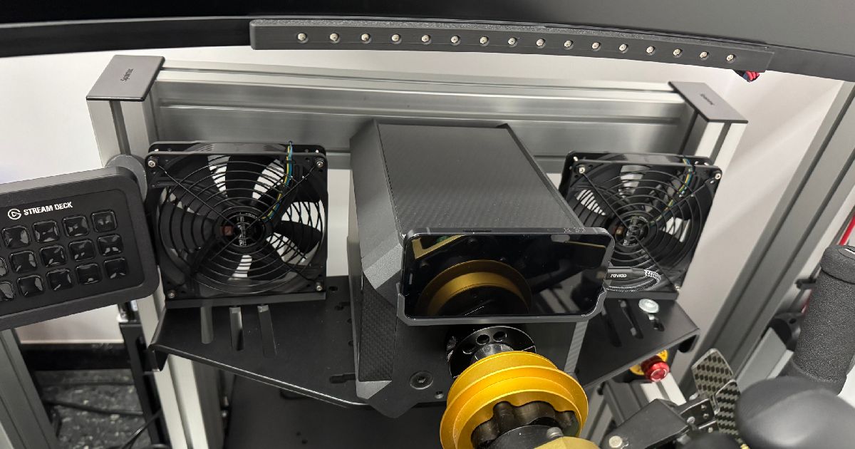 Simple wind simulator fan holder 140mm for aluminium profile by ...