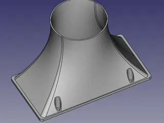 Exhaust plenum for 100mm ducts (parametric model) by Johan | Download ...