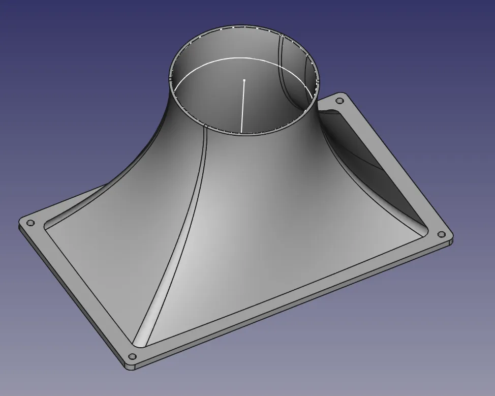Exhaust plenum for 100mm ducts (parametric model) by Johan | Download free STL model ...