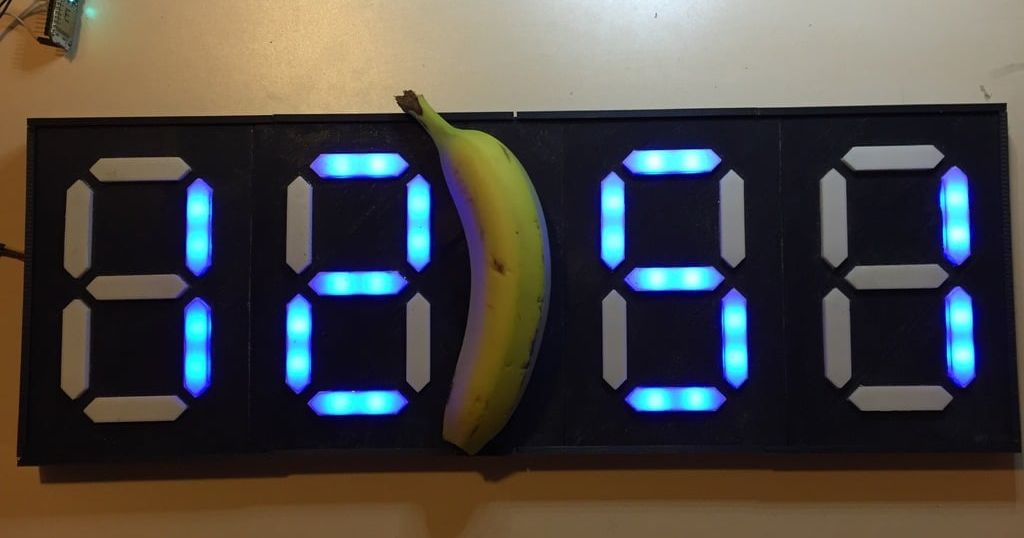 7-Segment NeoPixel Clock por wgbartley@gmail.com | Descargar modelo STL gratuito | Printables.com