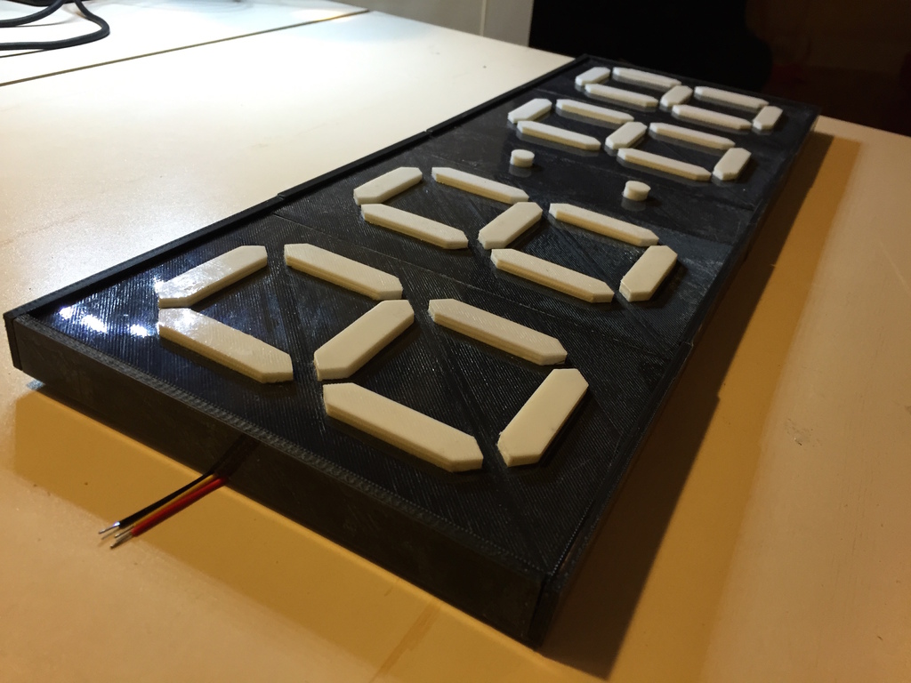 7-Segment NeoPixel Clock by wgbartley@gmail.com | Download free STL ...