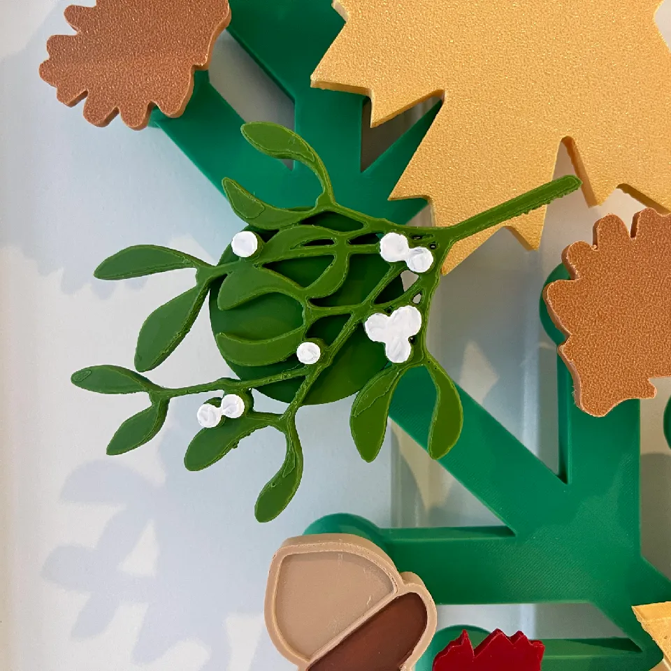 Mistletoe for Giant LEGO Wreath by Reddaux | Download free STL model ...