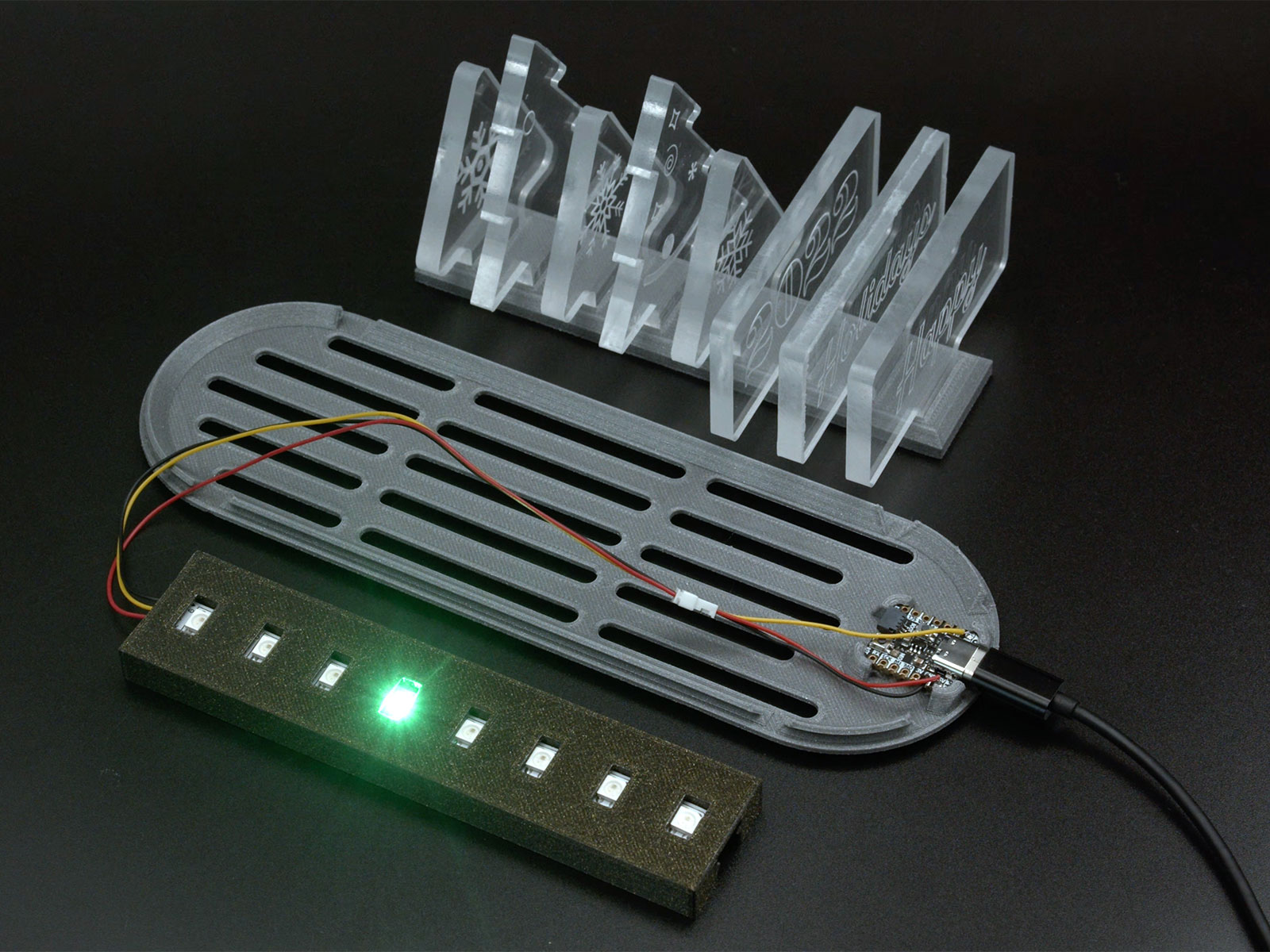 Visual Art Display with Acrylic and NeoPixels by Adafruit | Download ...