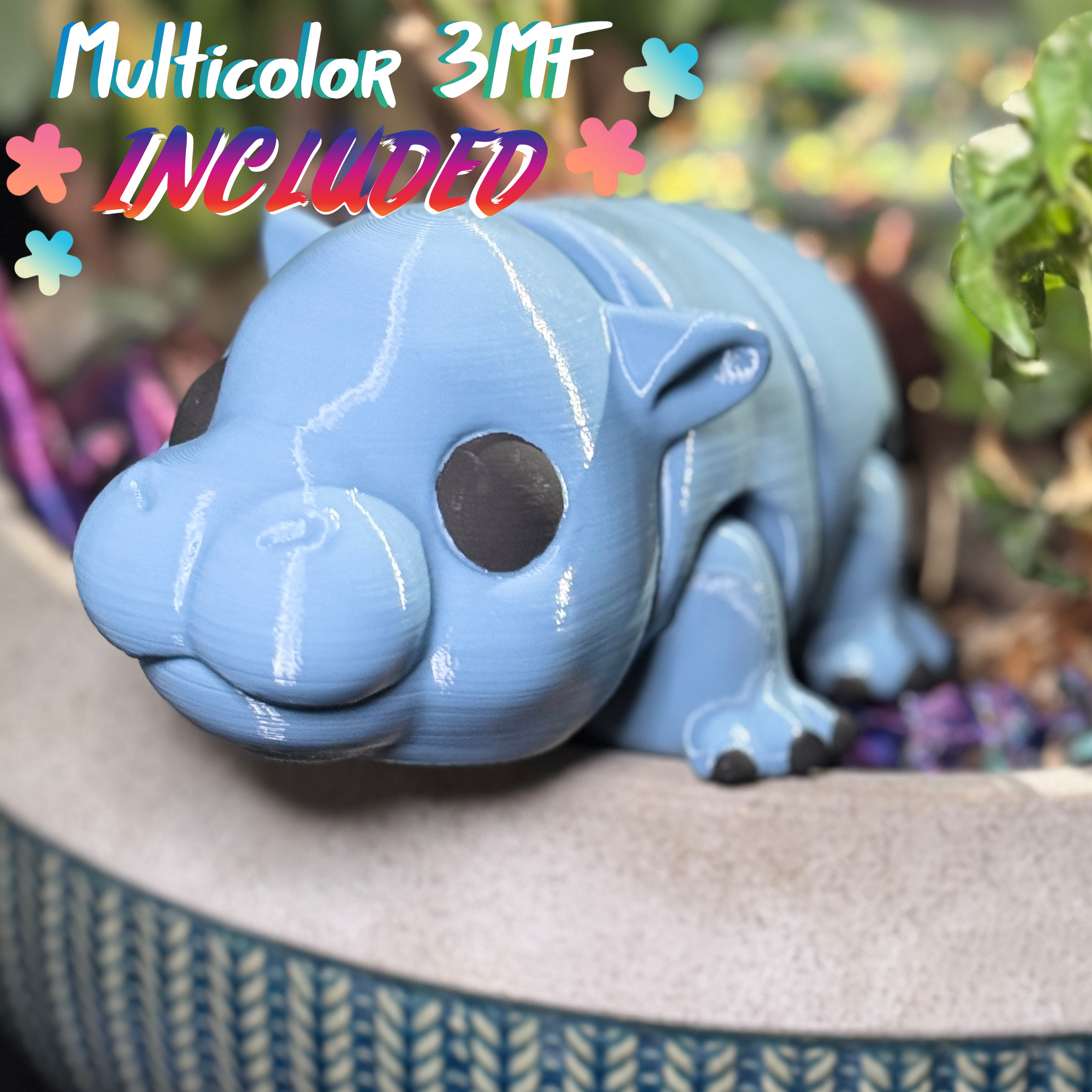 Moo Deng Articulating Baby Hippo! von Joshua's Oddities | Kostenloses ...