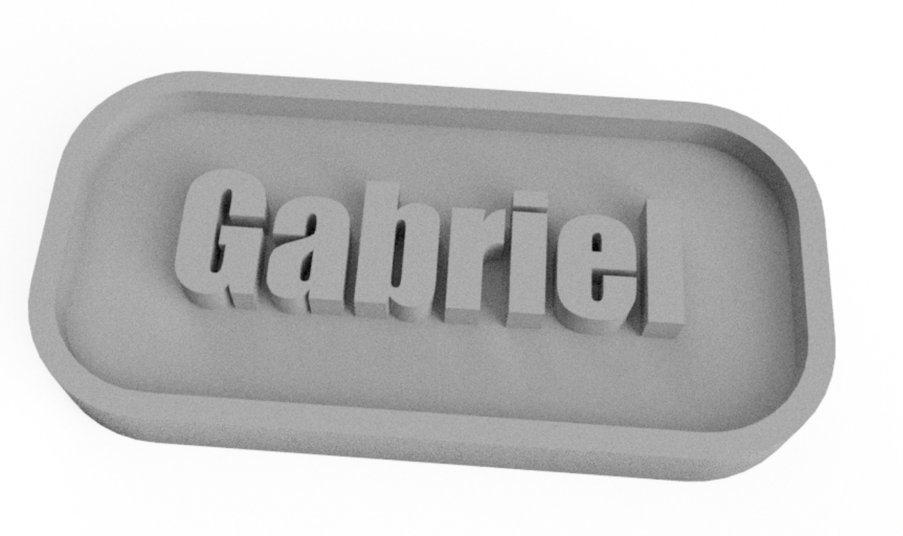 Simple Name Tag By CyrilK Download Free STL Model Printables