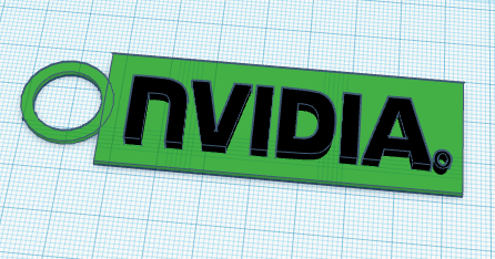 nvidia keychain by Tajemniczy Drukarz | Download free STL model ...