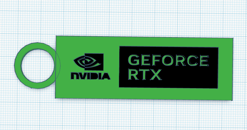 Nvidia RTX Keychain by Tajemniczy Dukarz | Download free STL model ...