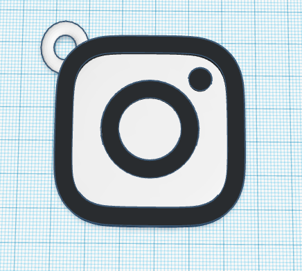 Instagram Keychain by Tajemniczy Dukarz | Download free STL model ...