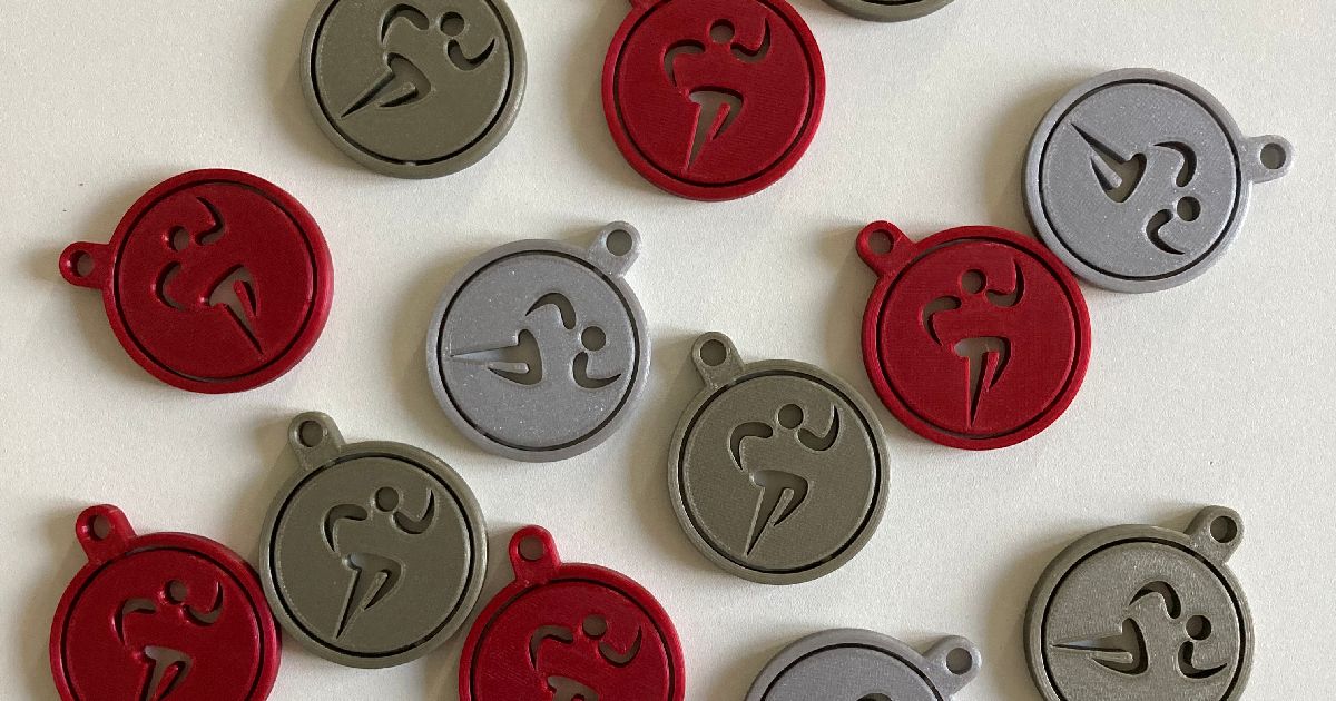 Olympic runner keychain by zimbic | Download free STL model ...
