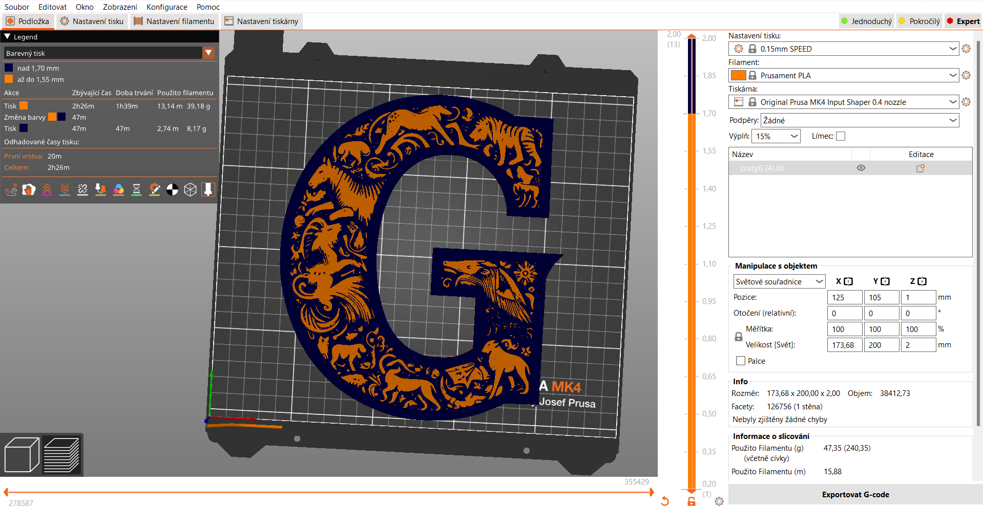 Crazy alphabet: Letter G by Nina Máčová | Download free STL model ...