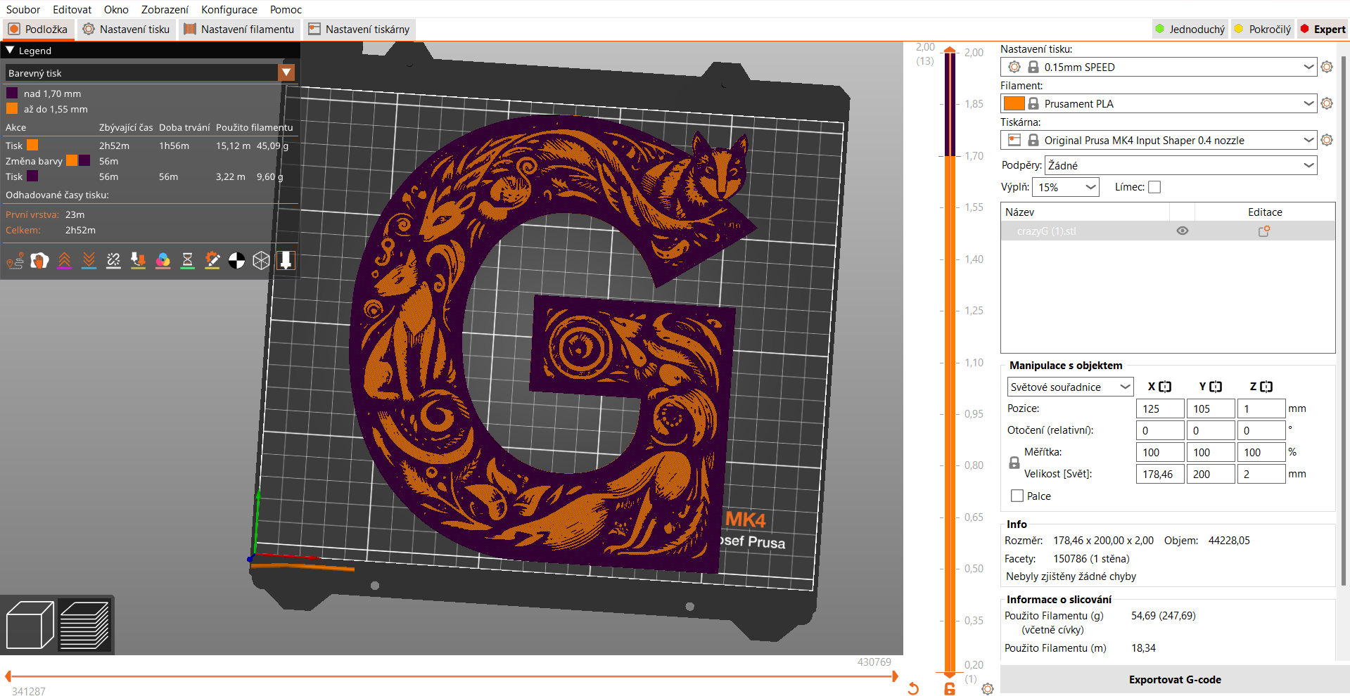 Crazy alphabet: Letter G by Nina Máčová | Download free STL model ...