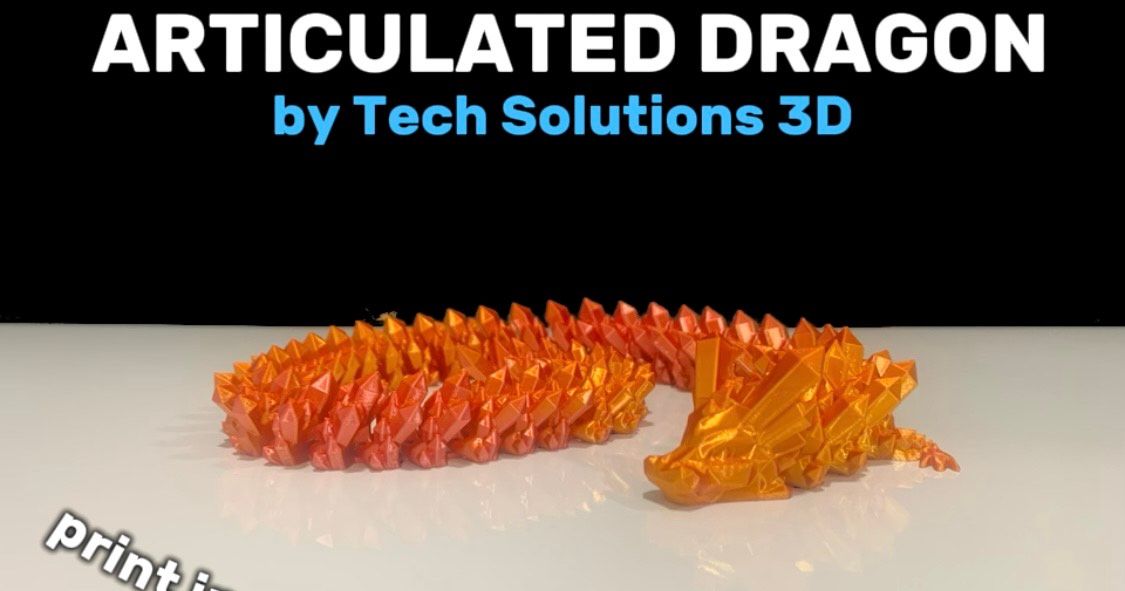 Articulated DIAMOND dragon por Tech Solutions 3D | Descargar modelo STL ...
