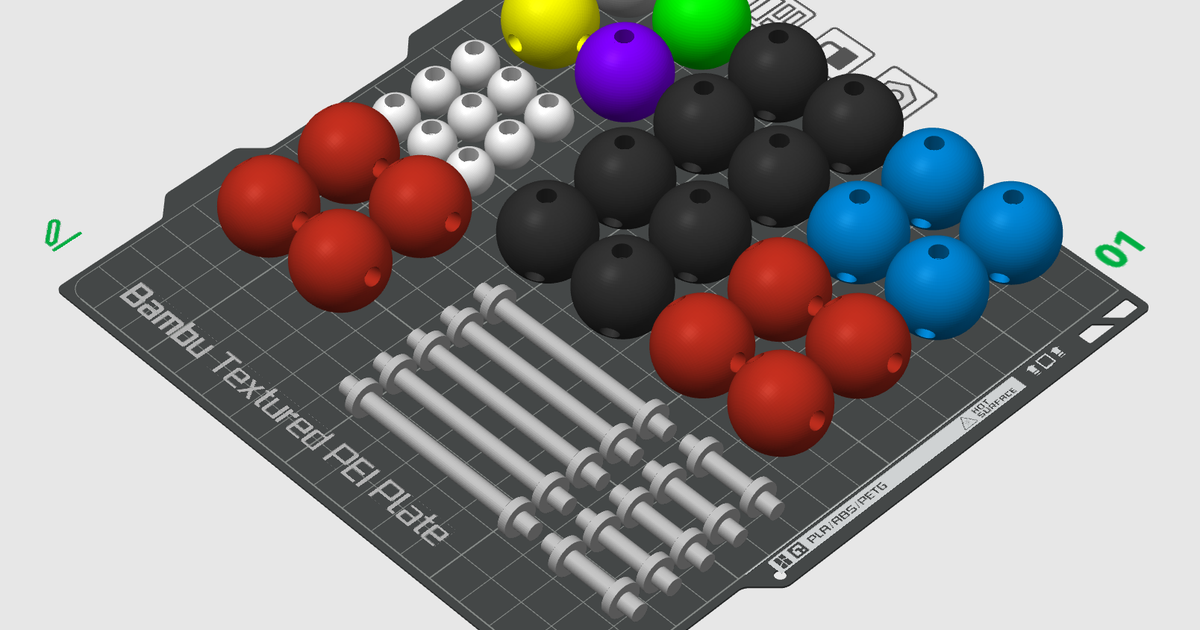 Complete Atom Set - 1,2,3,4,5, and 6 Bond Atoms! (Compatible with most ...