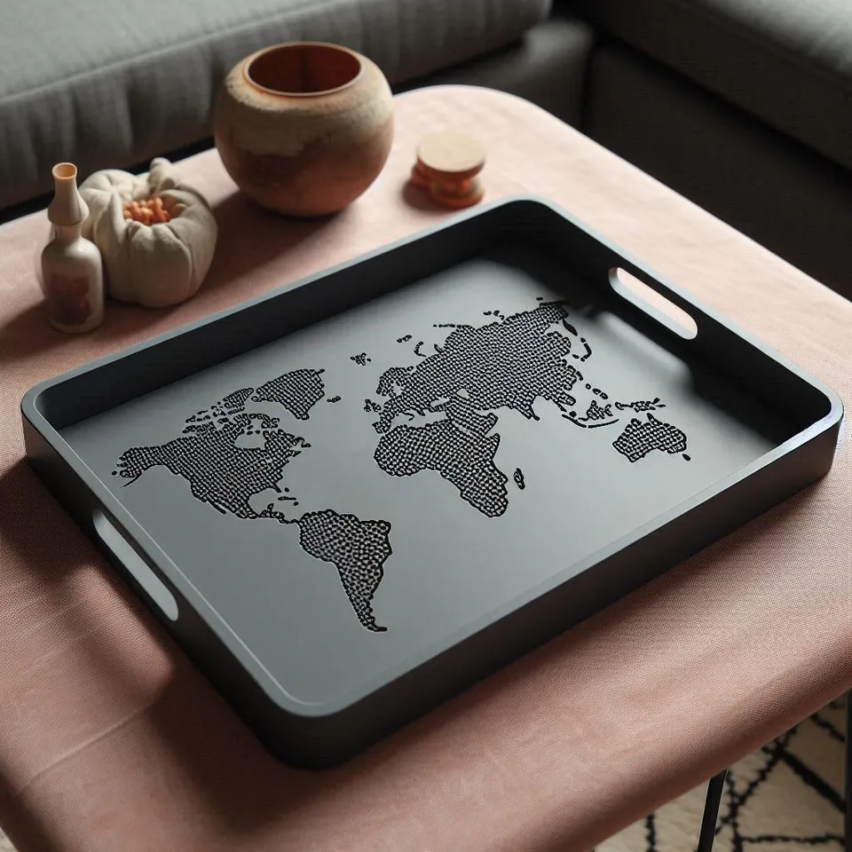 Designer Tray "OneWorld" by Deltaprints | Download free STL model ...