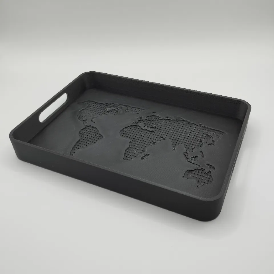 Designer Tray "OneWorld" by Deltaprints | Download free STL model ...