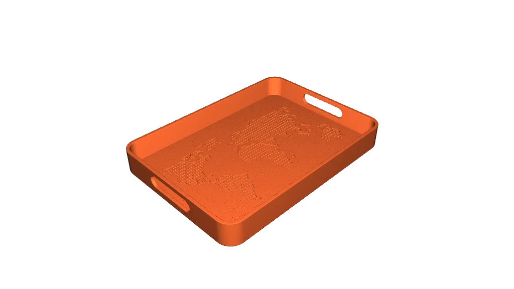Designer Tray "OneWorld" by Deltaprints | Download free STL model ...