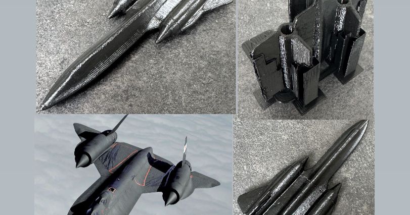 Sr-71 Lockheed blackbird kit card por MM | Descargar modelo STL ...