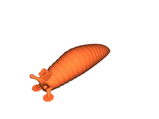 Cute Articulated Slugs 4 Versions by Vladimir | Download free STL model ...