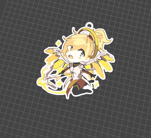 Llavero overwatch Mercy by Pacheco | Download free STL model ...