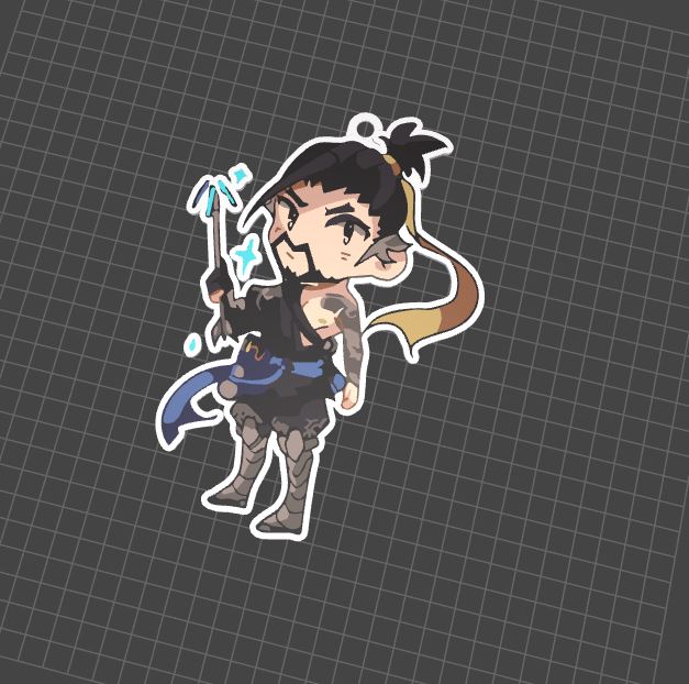 Llavero overwatch Hanzo by Pacheco | Download free STL model ...