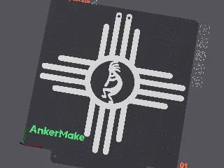 Kokopelli Zia (New Mexican / Southwestern Art) by Steve | Download free ...