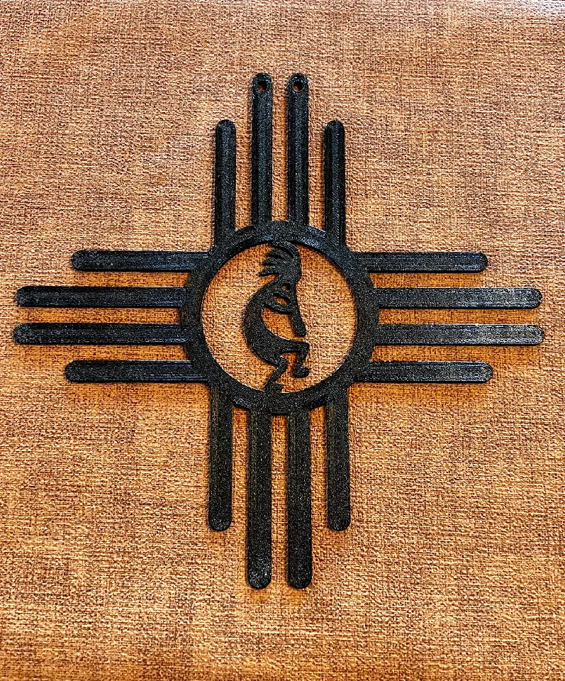 Kokopelli Zia (New Mexican / Southwestern Art) by Steve | Download free ...