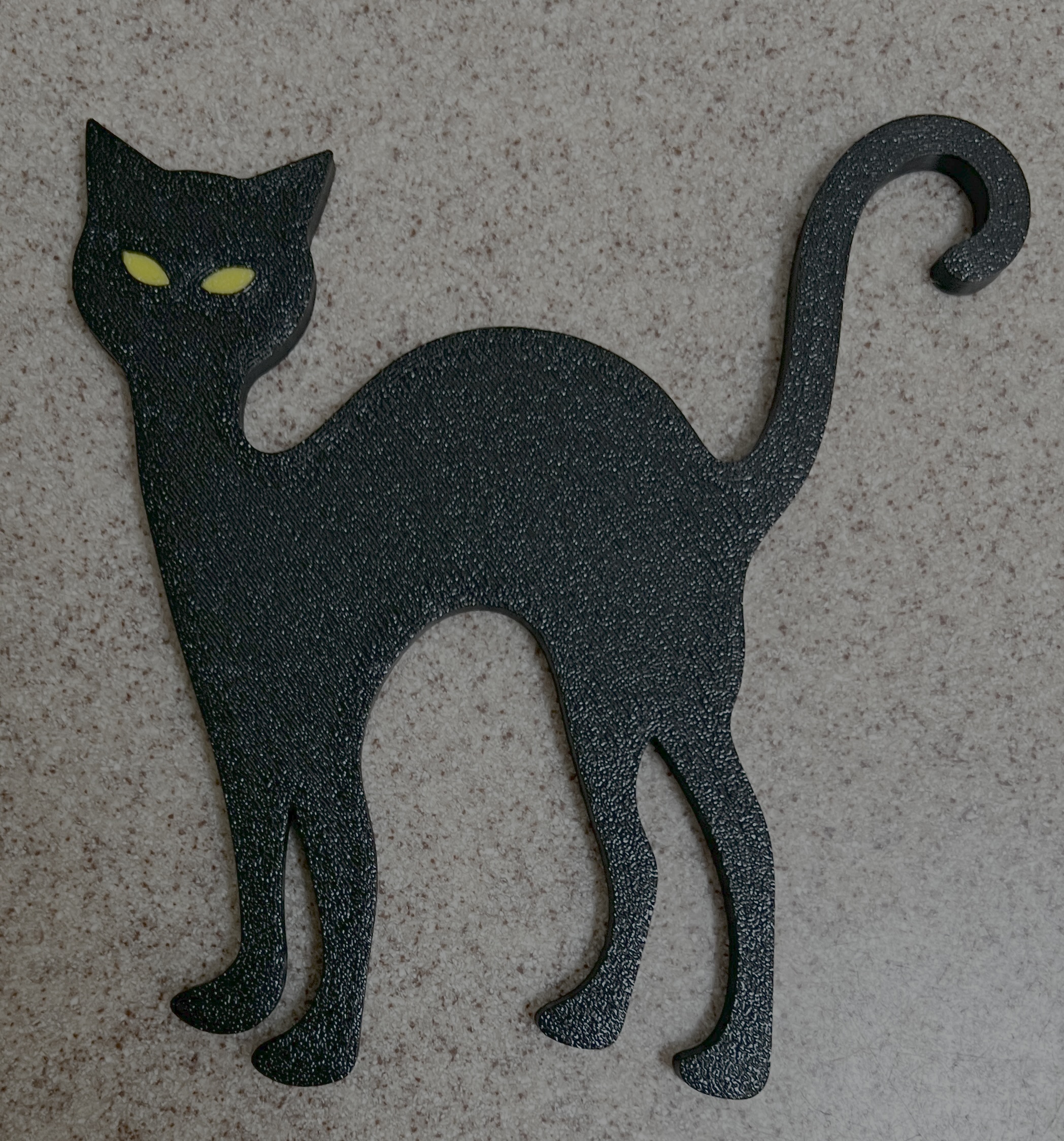 Black Cat Halloween Magnet by arleegee | Download free STL model ...
