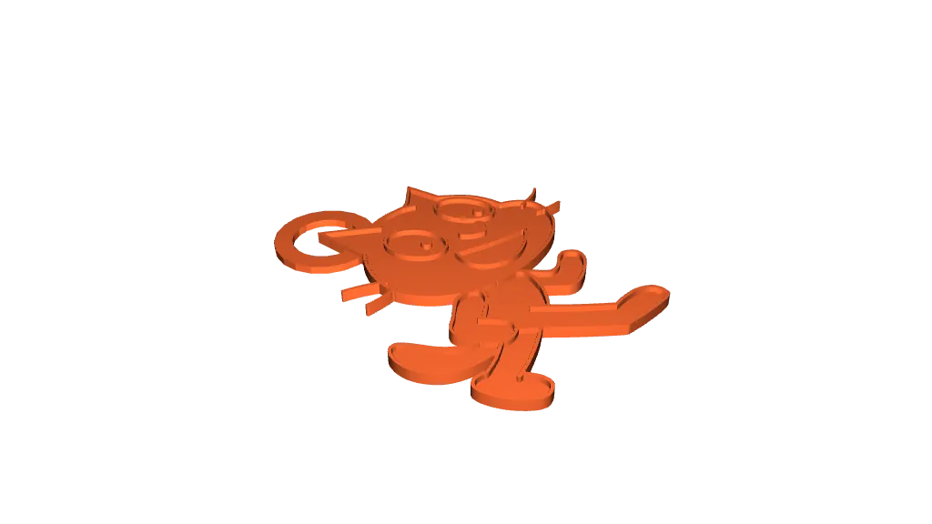 Scratch cat Keychain by Kyle Gage | Download free STL model ...